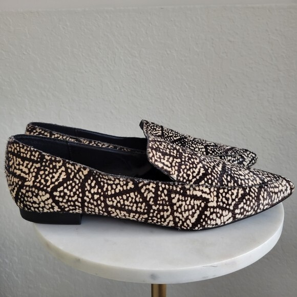 Shoes | Bleecker And Bond Sonia Calf Hair Animal Print Loafers Sz 8 ...